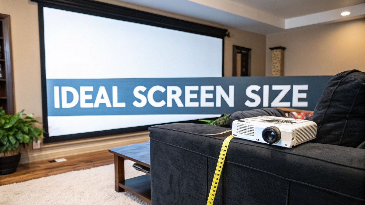 Finding the Best Projector Screen Size for Your Room – Mount-It!