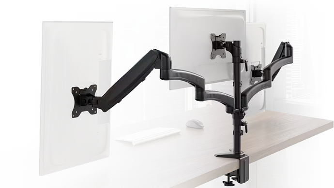 Triple Monitor Mounts & Arms | 3 Monitor Desk Mount Solutions – Mount-It!