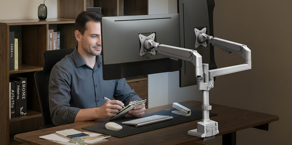 Dual Monitor Mounts & Arms | Desk Mount Solutions for 2 Screens – Mount-It!