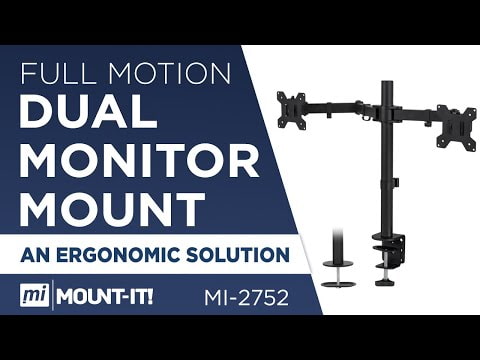 Dual Monitor Mounts & Arms | Desk Mount Solutions for 2 Screens – Mount-It!