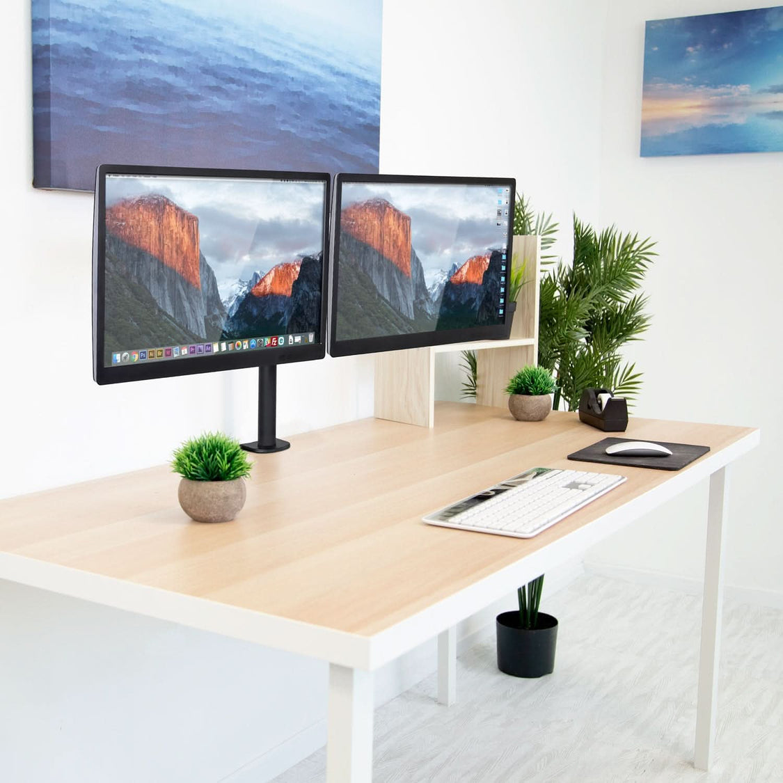 Dual Monitor Mounts & Arms | Desk Mount Solutions for 2 Screens – Mount-It!