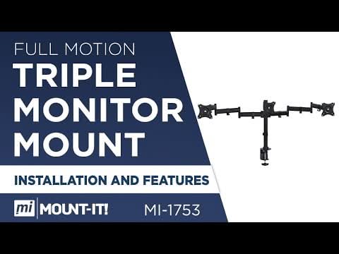 Triple Monitor Mounts & Arms | 3 Monitor Desk Mount Solutions – Mount-It!