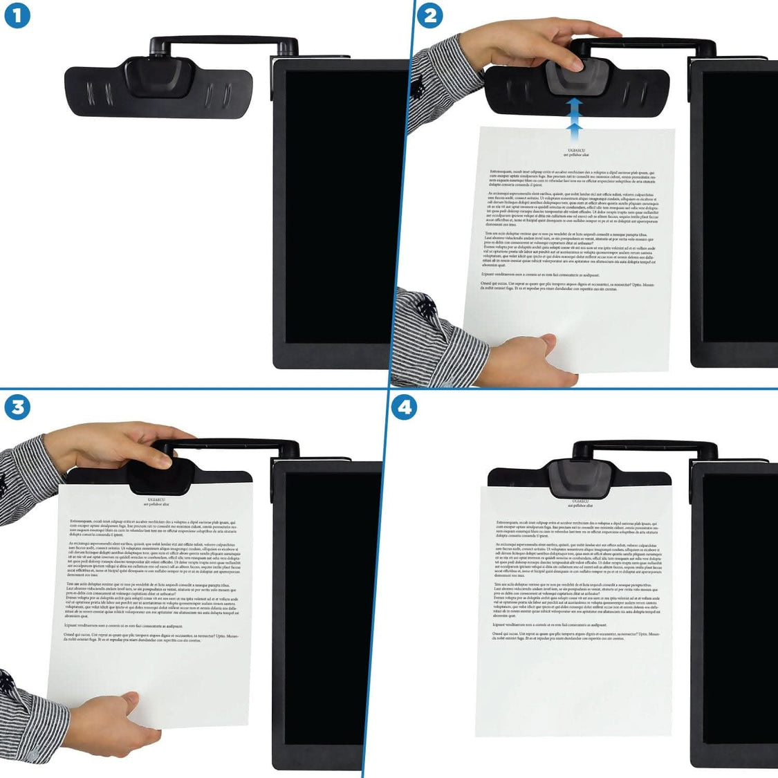 Mount-It! Mount-It! Monitor Document Clip – Adjustable Swing & Swivel ...