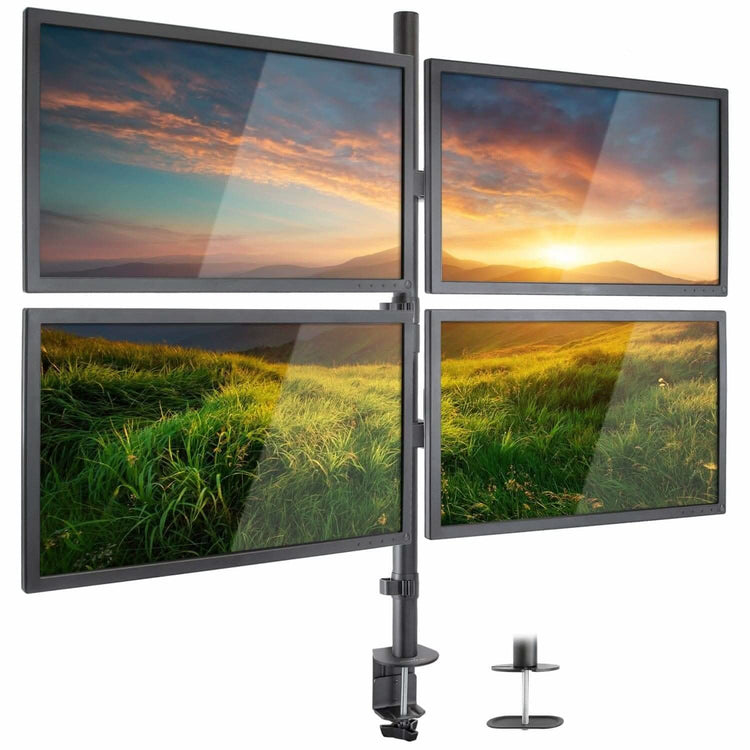 4 Monitor Mounts | Quad Screen Desk Mounts for Maximum Efficiency ...