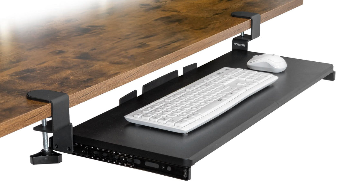 Mount-It! Clamp-on Keyboard Tray 30" x 11" | MI-7181