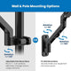 Mount-It! Counterbalance Keyboard Tray Arm for Wall and Pole Mounting ...