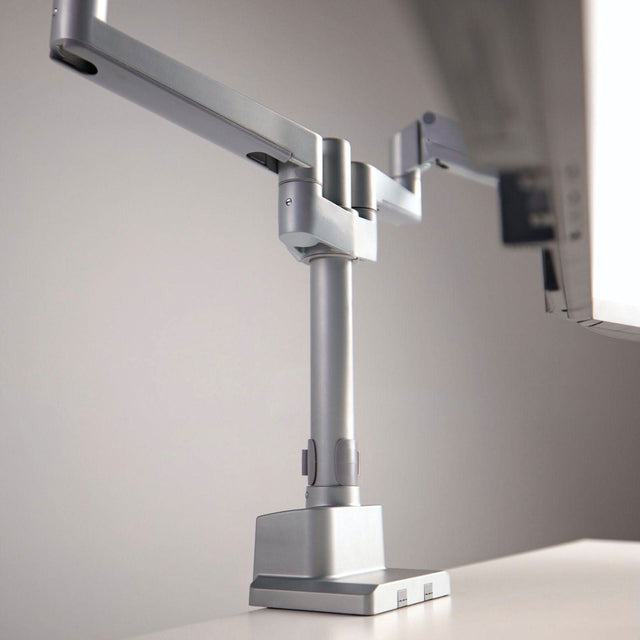 Mount-It! Full Motion Dual Monitor Desk Mount, Height Adjustable with ...