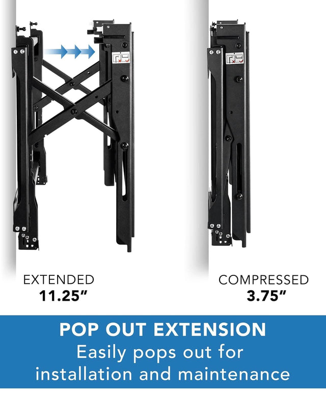 Commercial Pop-Out Video Wall Mount – Up to 70", 154 lb | Mount-It!