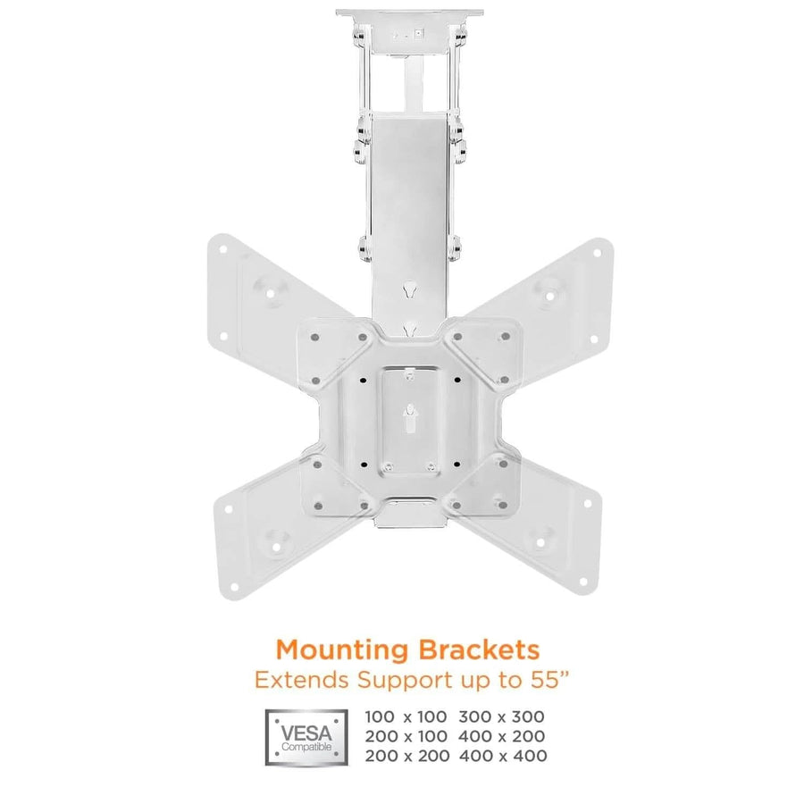 Mount-It! Retractable Motorized Ceiling TV Mount for 32" to 55" TVs ...