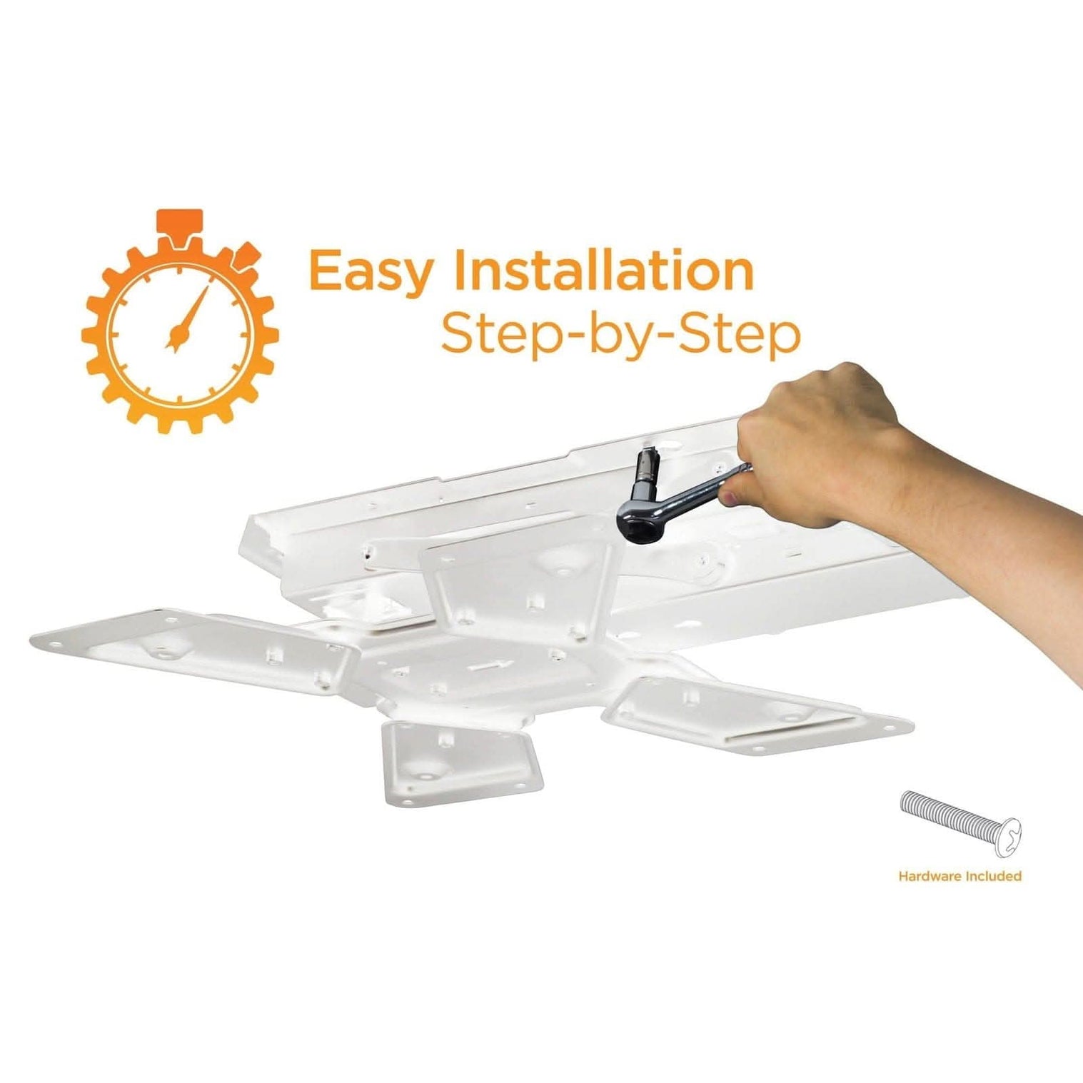 Mount-It! Retractable Motorized Ceiling TV Mount for 32" to 55" TVs ...
