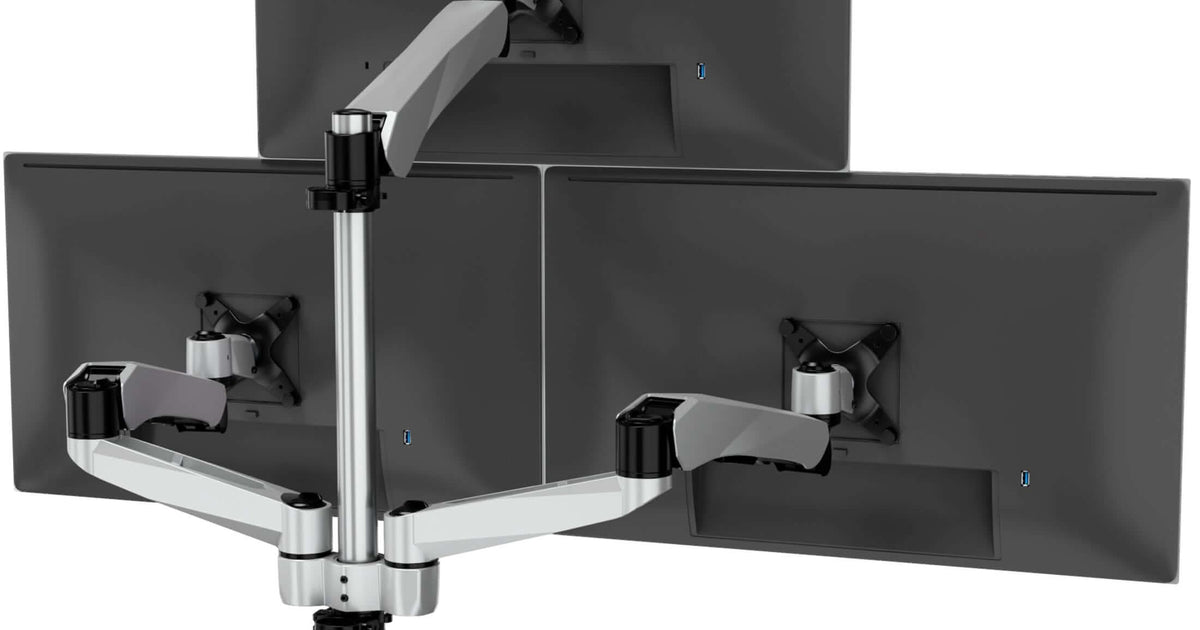 Mount-It! Triple Monitor Desk Mount – Gas Spring, 3×32", Clamp ...