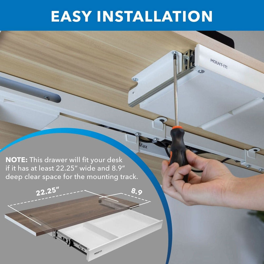 Under Desk Drawer - Shallow - Mount-It!