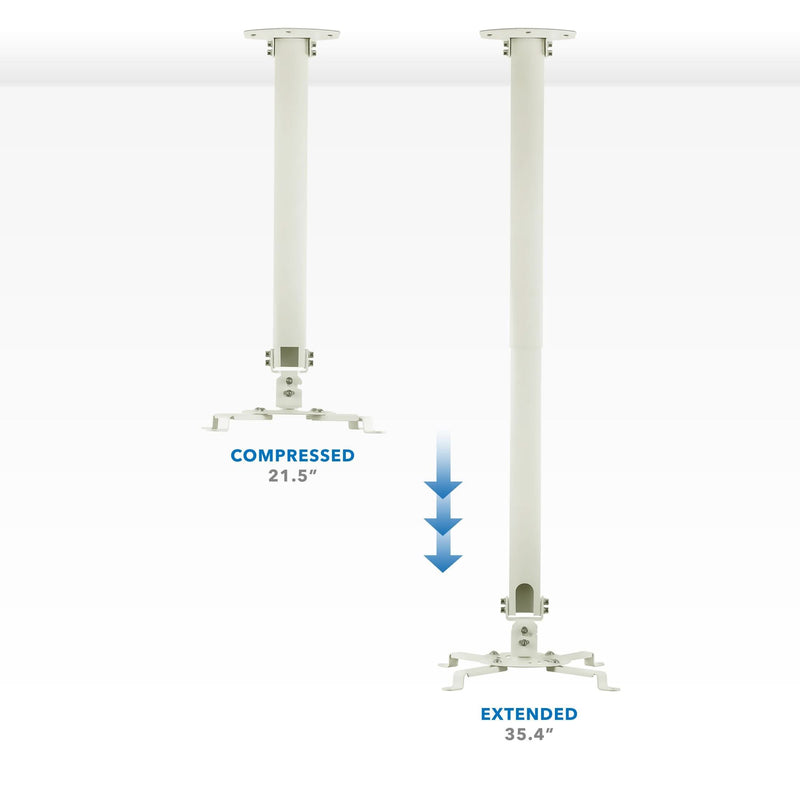 Mount-It! Universal Projector Ceiling Mount - 21.5" to 35.4" Height ...