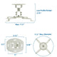 Mount-It! Universal Projector Ceiling Mount - White | holds up to 30 ...
